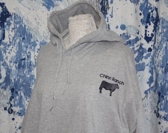 Custom Dairy Farm Hooded Sweatshirt Personalized Hoodie Sweatshirt ...