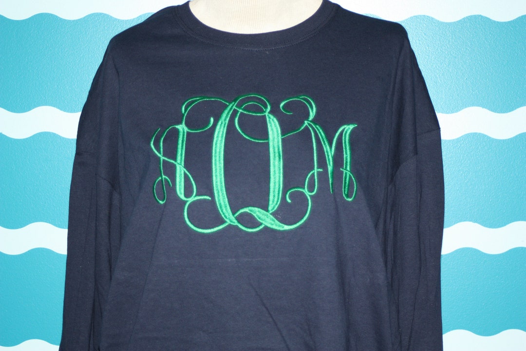 Personalized Long Sleeve T-shirt - Custom Monogrammed Shirt - Great ...