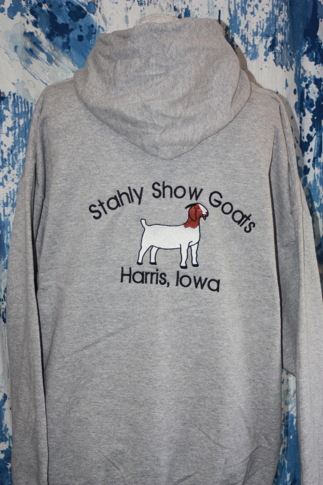 Custom Meat Goat Farm Hooded Sweatshirt - Personalized Hoodie ...