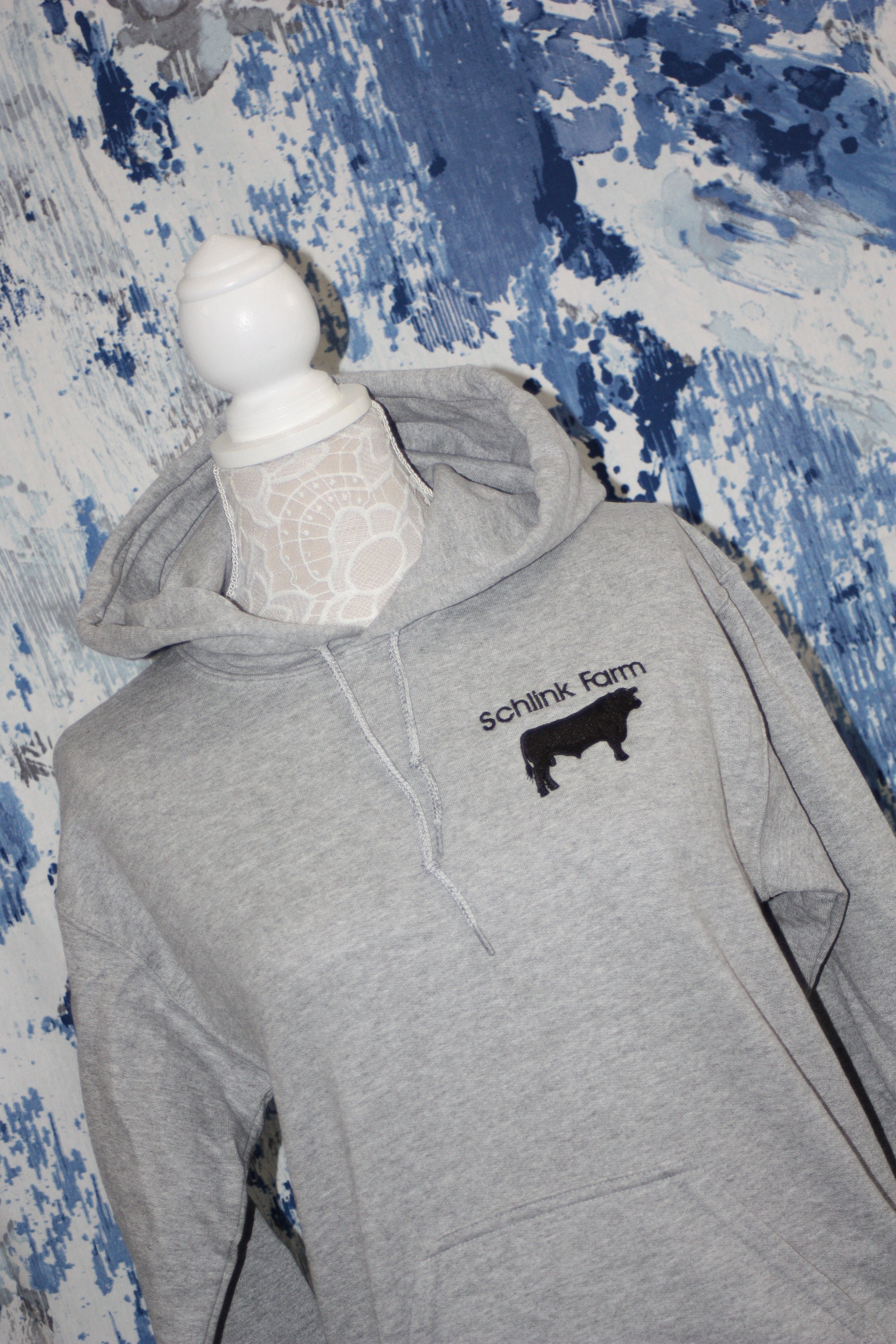 Black Angus Farm Hooded Sweatshirt - Personalized Hoodie Sweatshirt ...