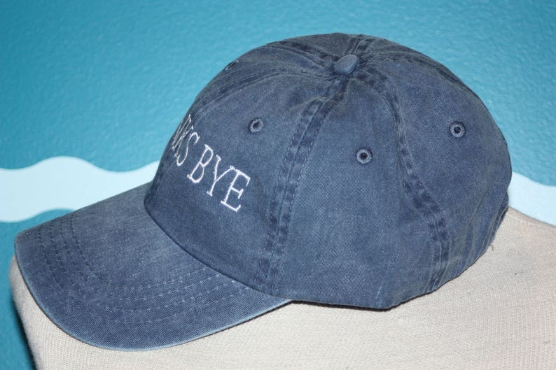 Baseball Cap Custom Embroidered Ball Cap Thanks Bye | Etsy