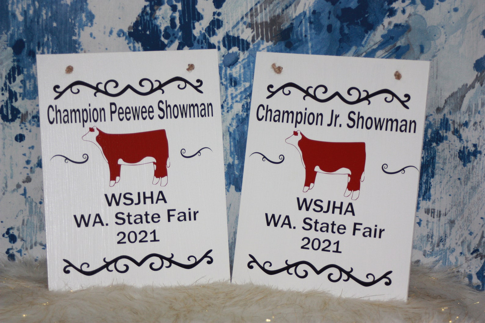 Livstock Show Award Wooden Banner Award Custom Livestock Award County ...