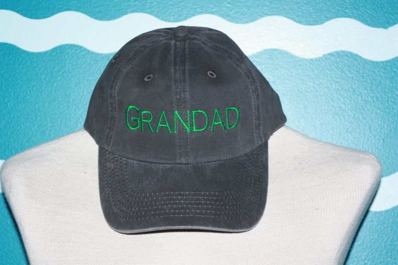 Embroidered Grandad Hat - Custom Grandad Baseball Cap - Embroidered ...