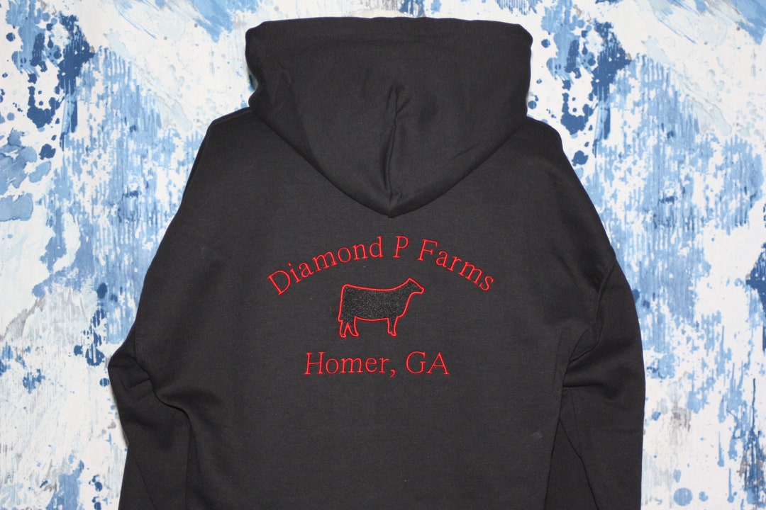 Custom Beef Cow Farm Hooded Sweatshirt - Personalized Hoodie Sweatshirt ...