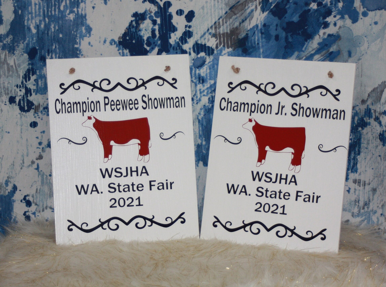 Livstock Show Award Wooden Banner Award Custom Livestock Award County ...