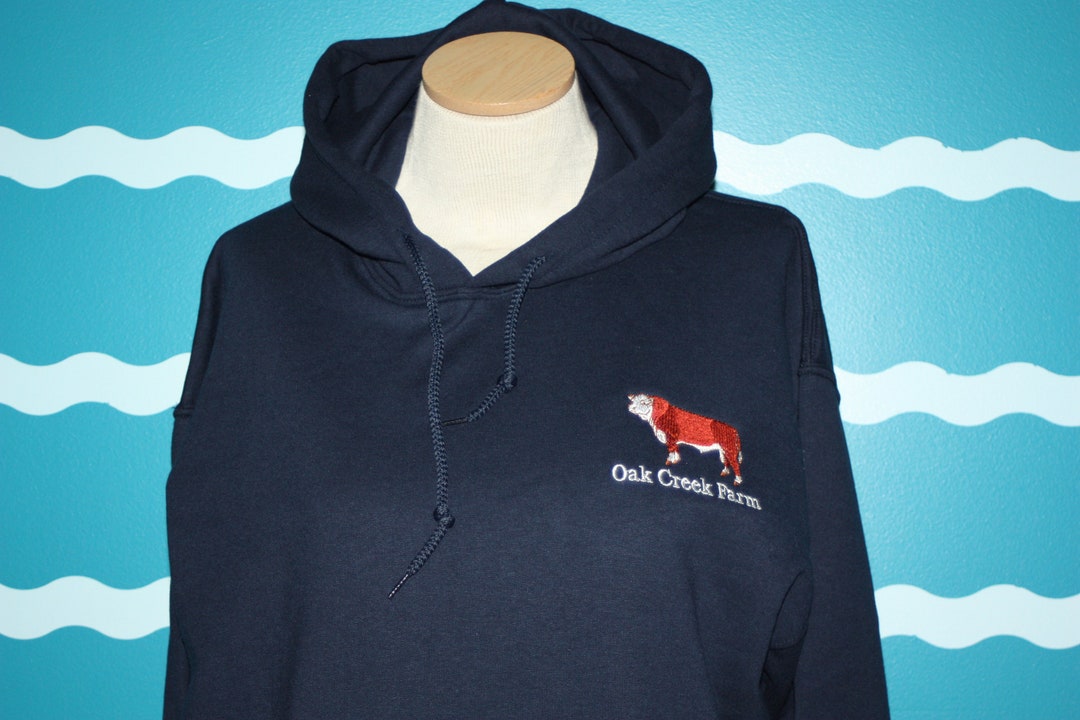 Hereford Farm Hooded Sweatshirt - Personalized Hoodie Sweatshirt ...