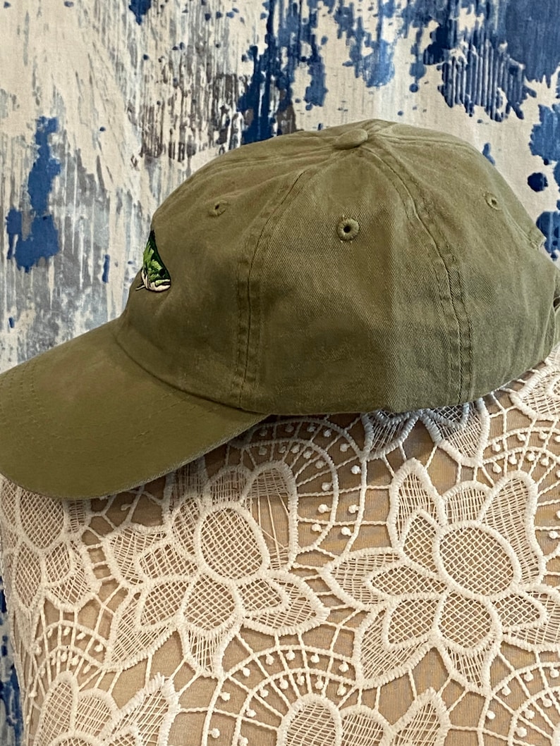 Embroidered Fish Baseball Cap Custom Embroidered Ball Cap - Etsy