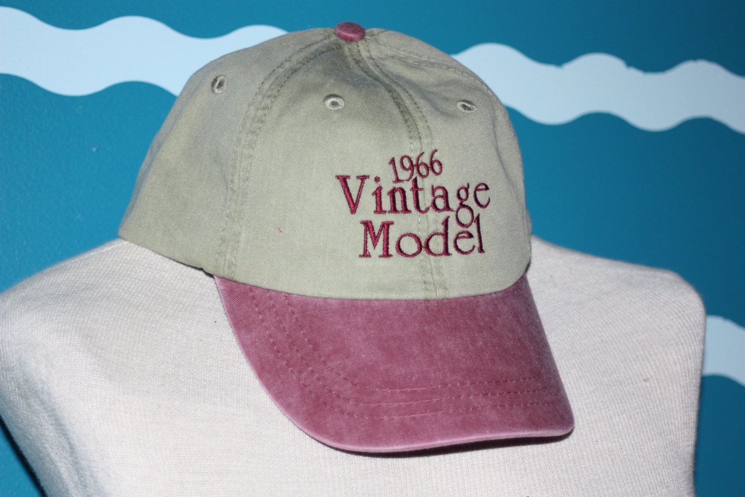 Embroidered Baseball Cap Vintage Model Ball Cap 1966 - Etsy