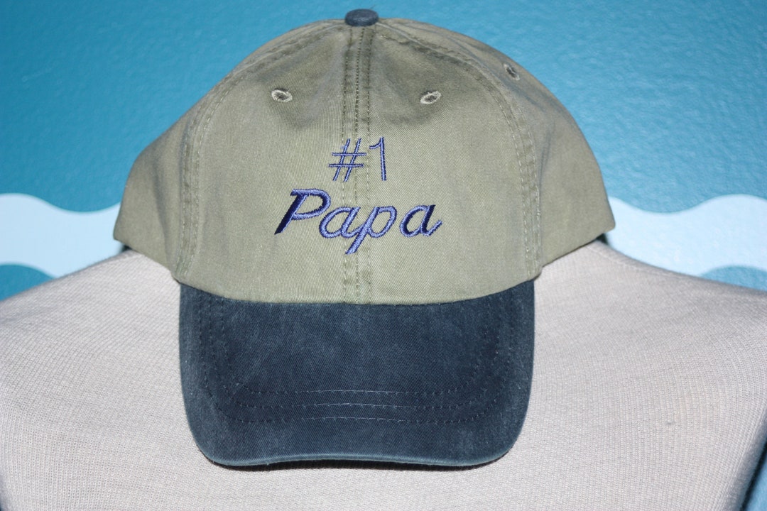 Embroidered Papa Hat - Custom Papa Baseball Cap - Embroidered Baseball ...