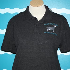 Livestock Polo - Custom Polo Shirt - Dairy Goat Polo Shirt ...