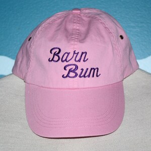 Barn Bum Baseball Cap - Youth Girl's Ball Cap - Custom Barn Hat for ...