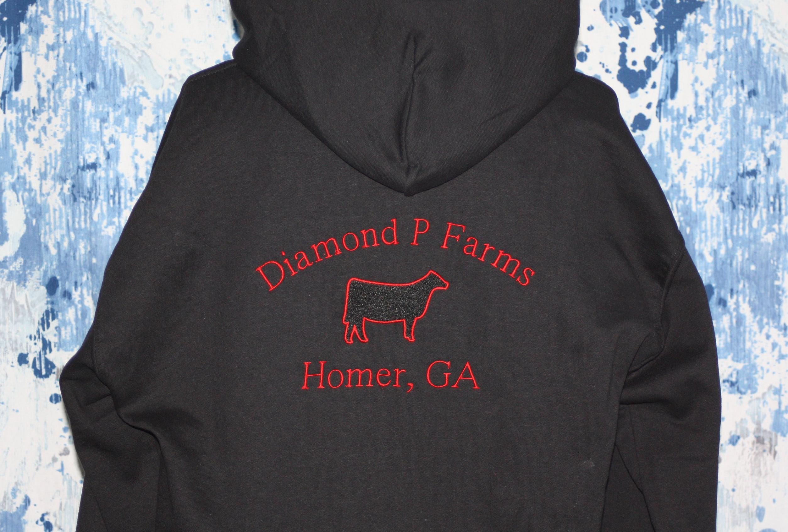 Custom Beef Cow Farm Hooded Sweatshirt - Personalized Hoodie Sweatshirt ...