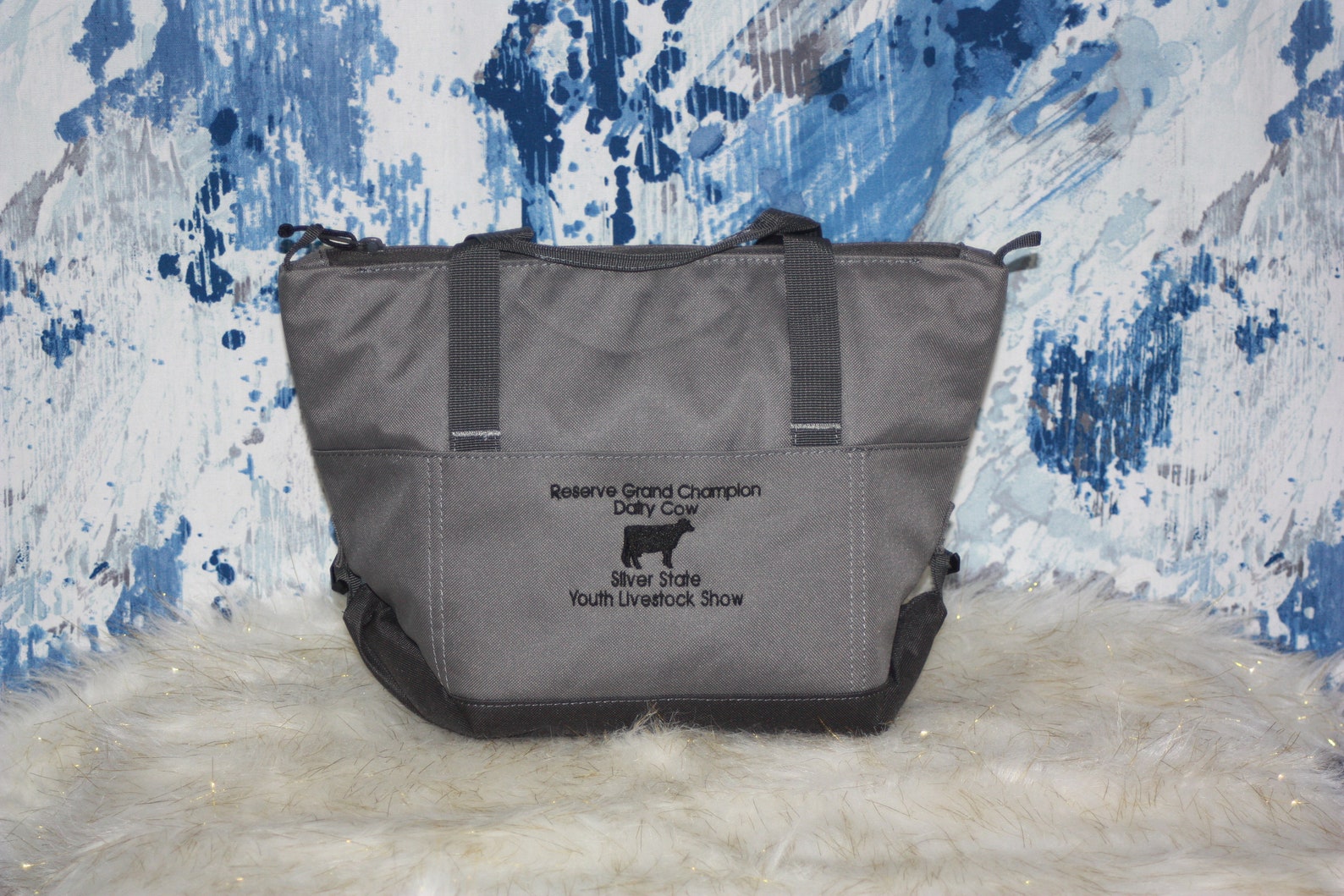 Dairy Cow Cooler Tote - Livestock Show Prizes - Lunch Bag - Barn Award ...