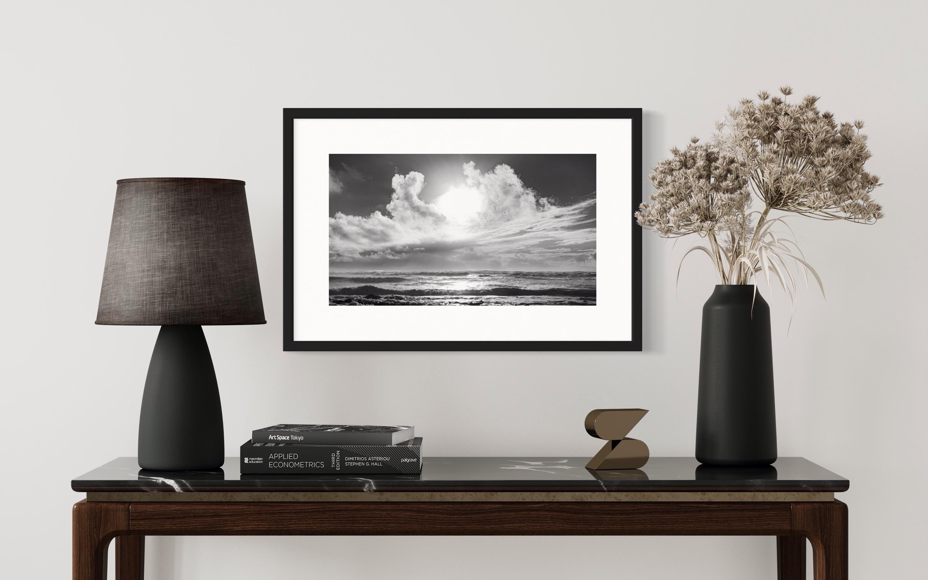 Oregon Coast Sunset A3+ Print – Black and White Fine Art Photography ...