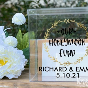 Wedding Card DECAL for Acrylic Wedding Card Box Money Box Decal Card ...