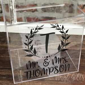Wedding Card DECAL for Acrylic Wedding Card Box Money Box Decal Card ...