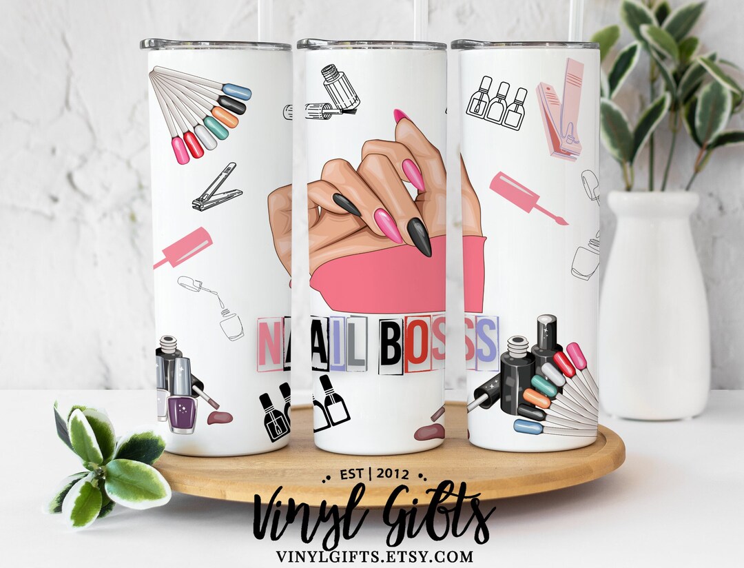 Nail Boss Nail Tech Skinny Tumbler 20 Oz - Etsy