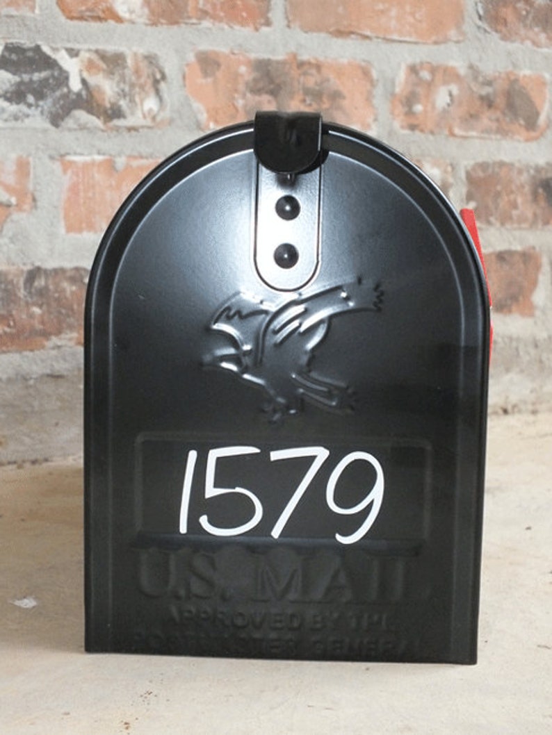 Custom Two Color Personalized Mailbox Address Vinyl Decal - Etsy
