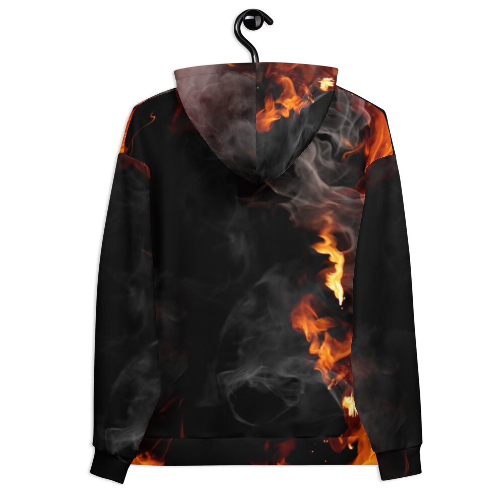 Fire Flames Fireman Live Fire Smoke Flames Sublimation Hoodie - Etsy