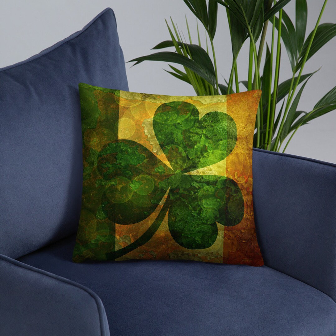 Custom Distressed Irish Flag Ireland Basic Pillow Rectangle or Square ...