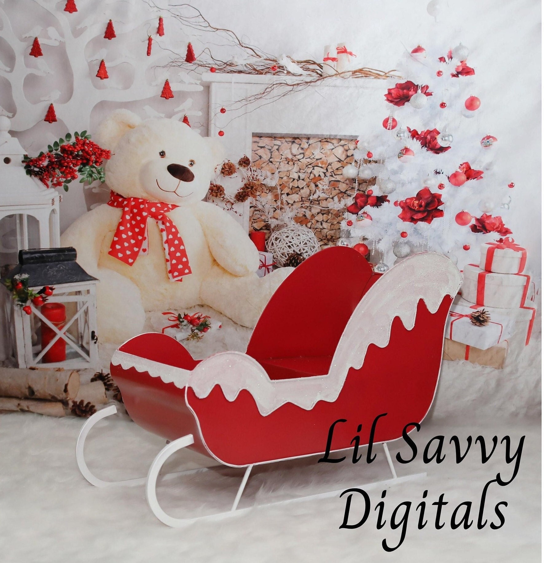 Christmas Digital Background, Christmas Backgrounds, Photoshop ...