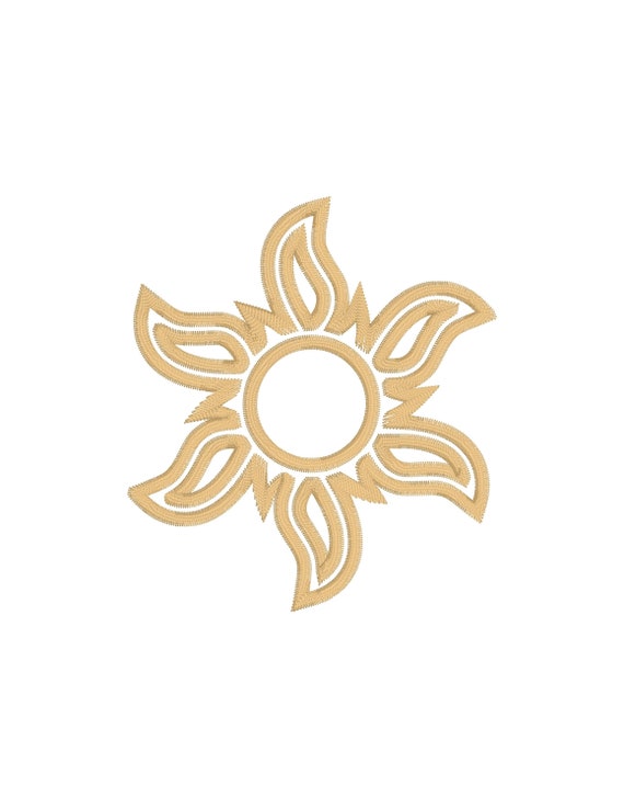Sun Embroidery Design Embroidery Designs Summer Embroidery | Etsy
