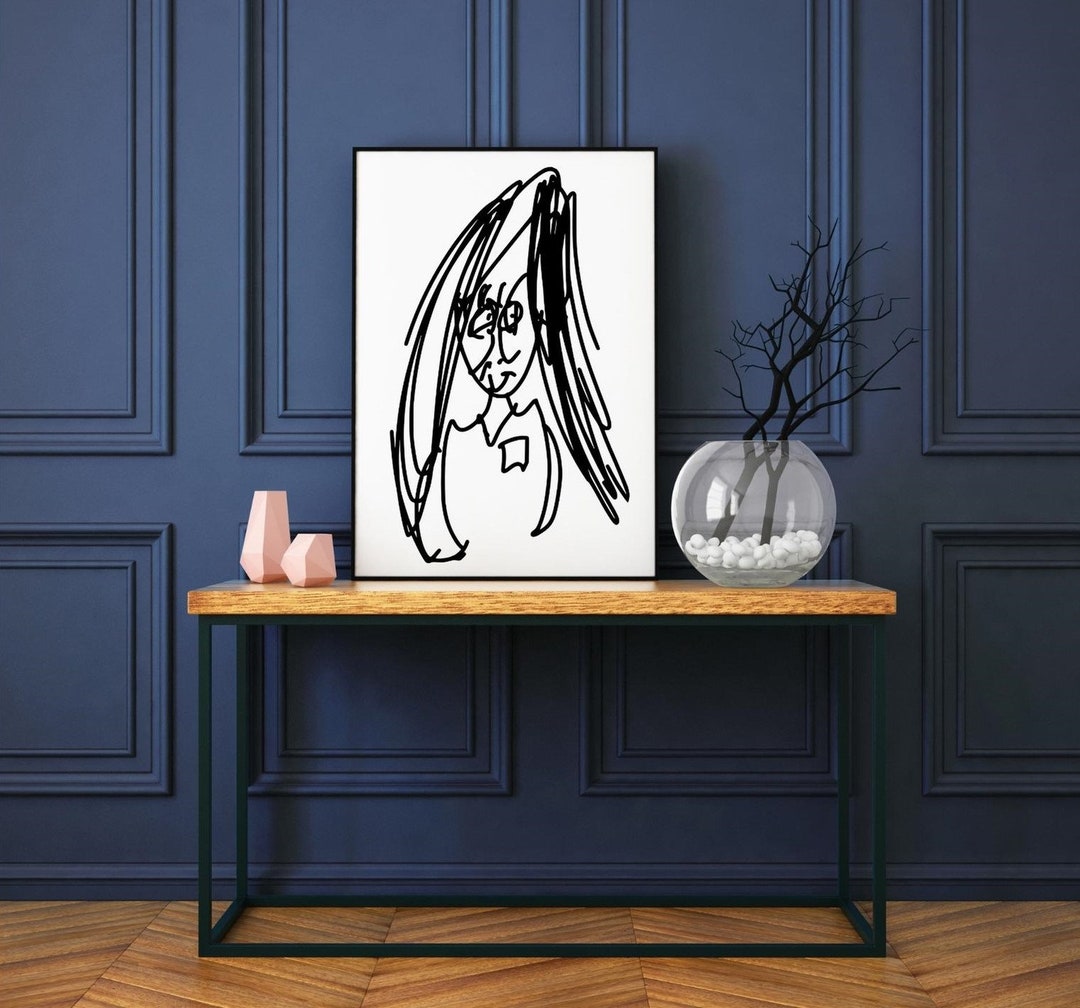 Line Art, Abstract Art, People Art, Line Drawing, Art Print, Line Art ...