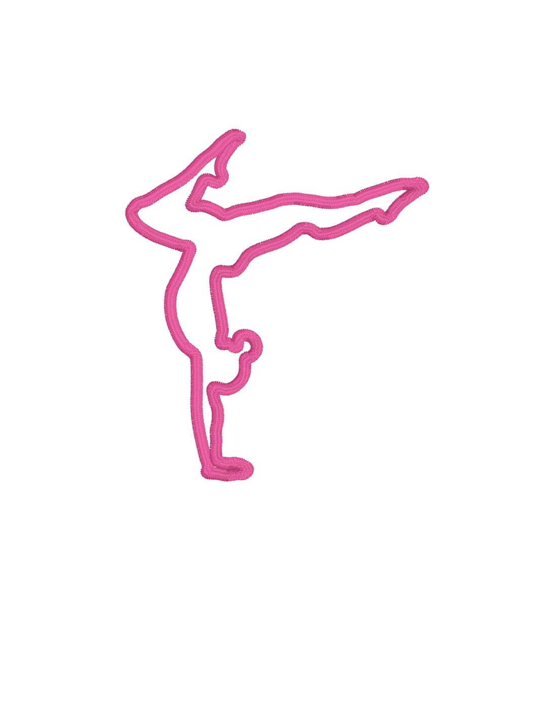 Gymnastics Design, Gymnastics Embroidery File, Gymnast Embroidery ...
