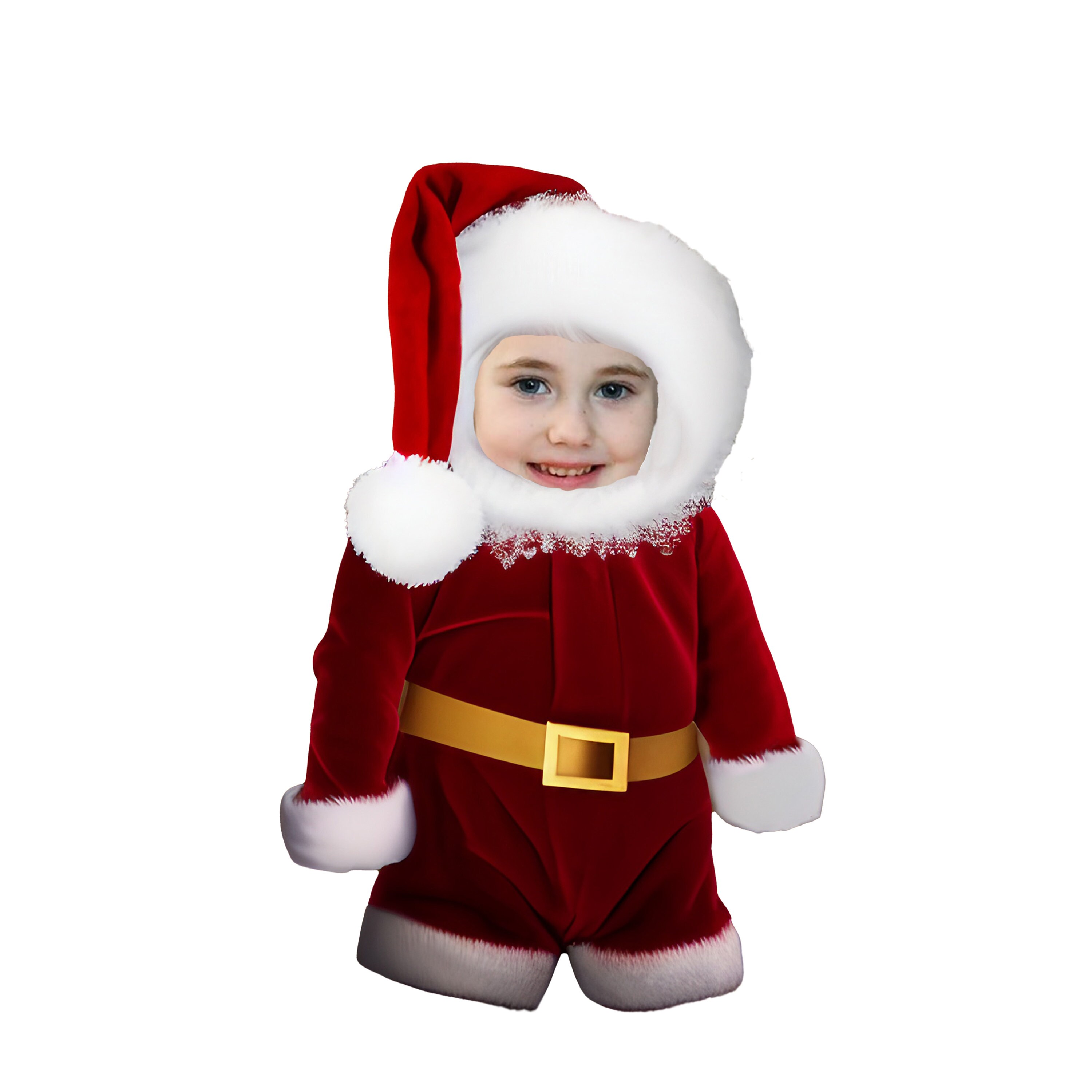 Santa Suit PNG: Translucent Face Christmas Design (digital Download) - Etsy