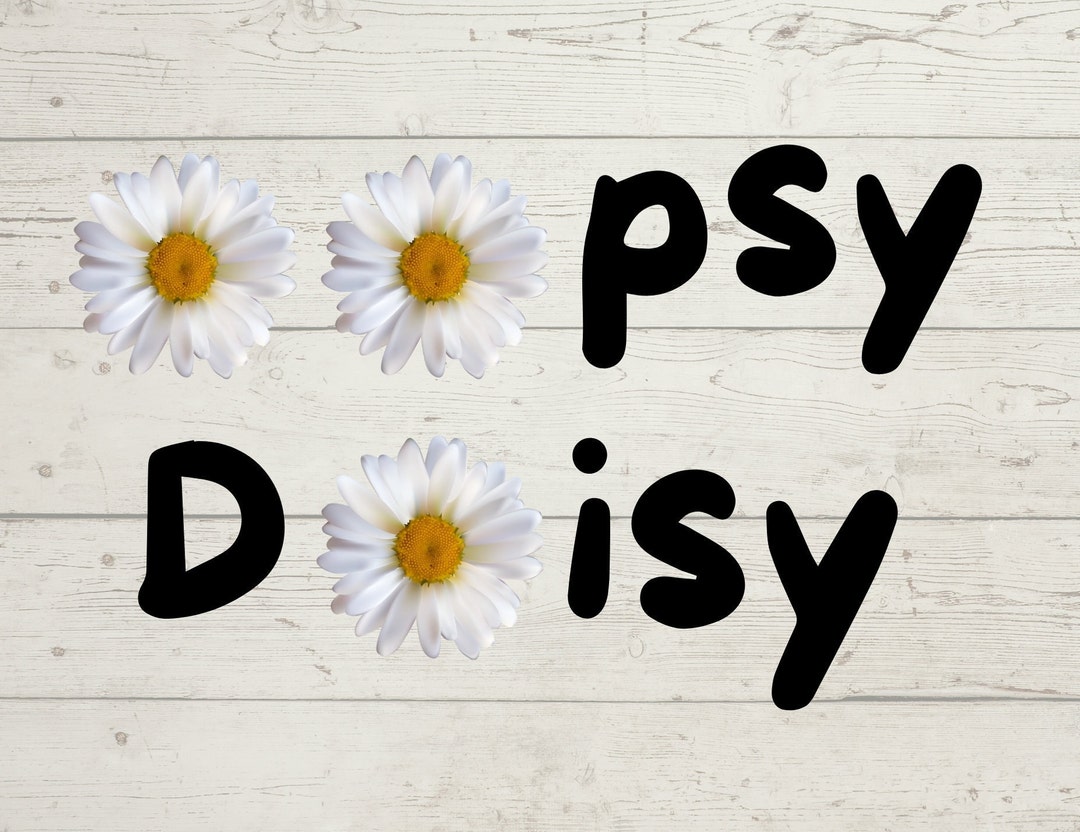 Oopsy Daisy Png, Daisy Png, Flower Png, Daisy Art, Daisy Digital File ...