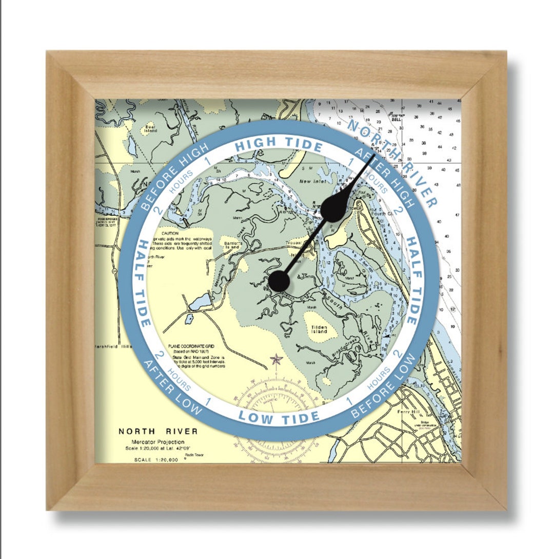 North River, Scituate, Norwell, Marshfield, MA Tide Clock, Nautical ...