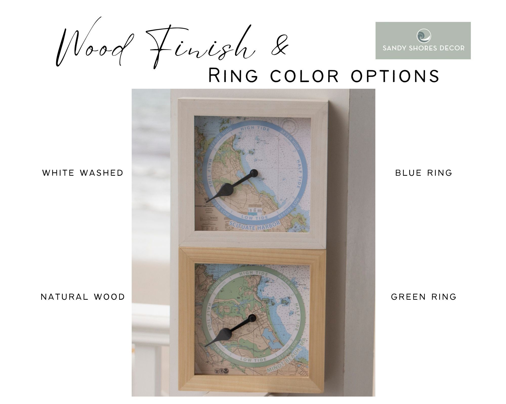 Cape Cod Map Tide Clock Nautical Chart Tide Clock Fisherman and Sailing ...