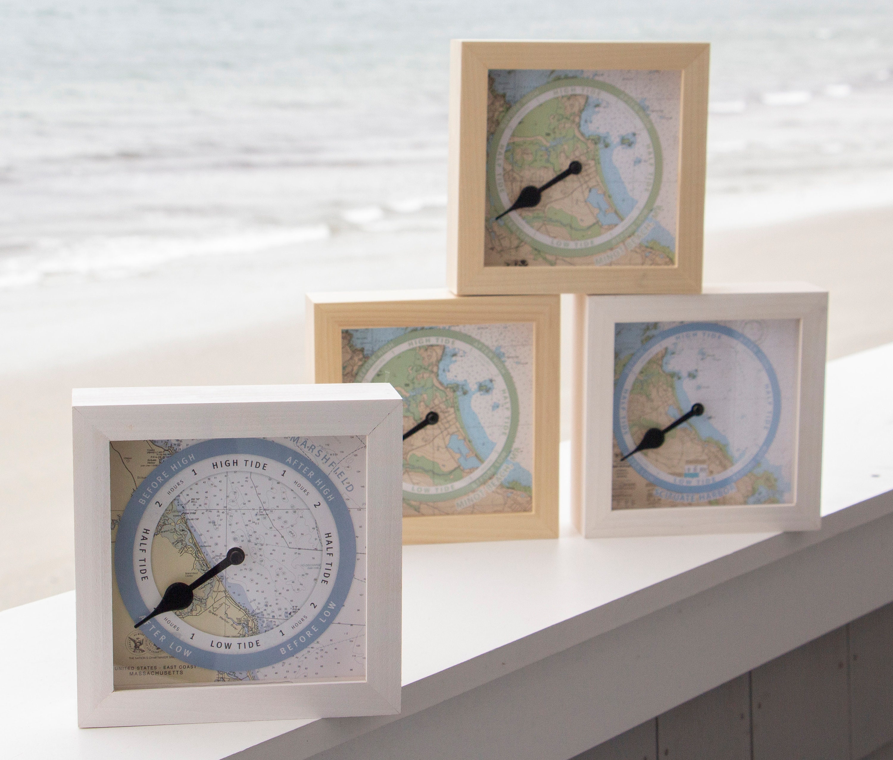 Custom Tide Clock, Nautical Chart, for Any Coast, Hang or Stand, Tide ...