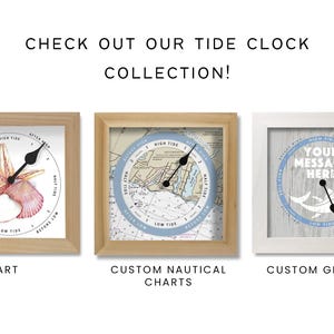Custom Tide Clock With Beach Map for Home or Holiday, Hang or Stand - Etsy Australia