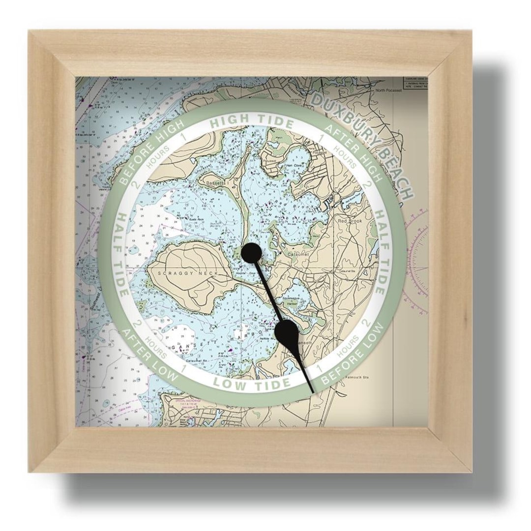 Sold Out. Custom Tide Clock, Nautical Chart, for Any Coast, Hang or ...
