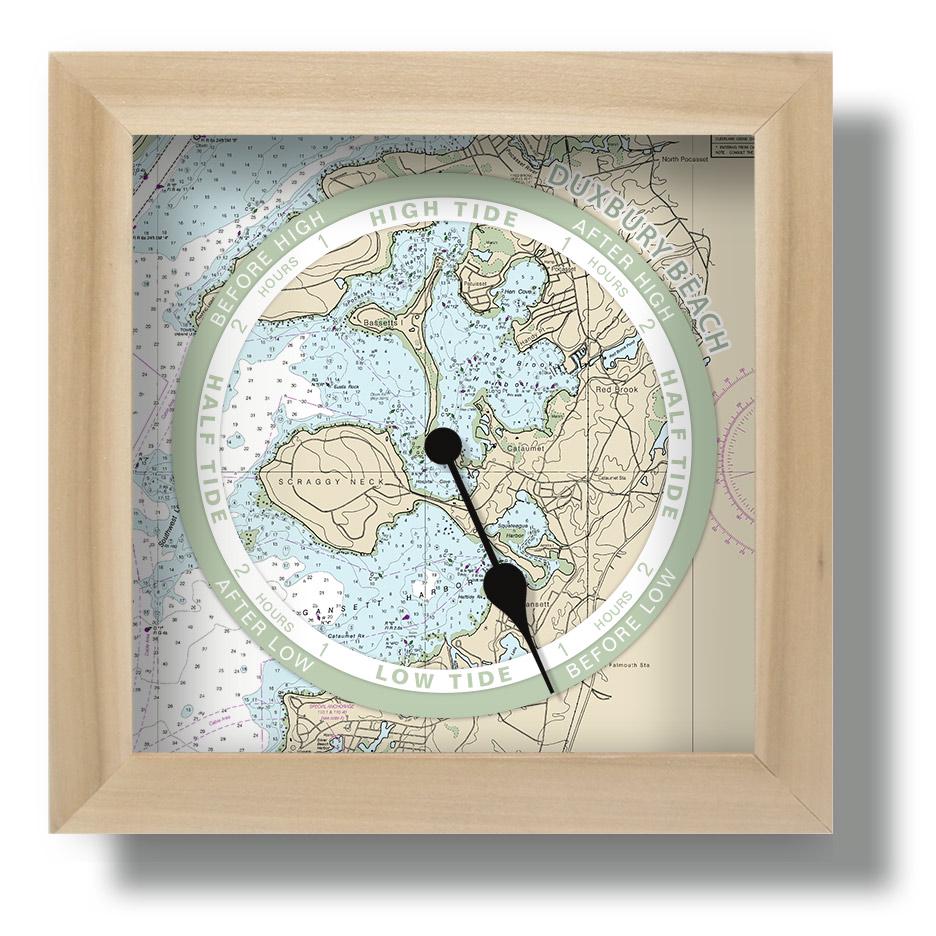 Sold Out. Custom Tide Clock, Nautical Chart, for Any Coast, Hang or Stand, Tide Clock. - Etsy