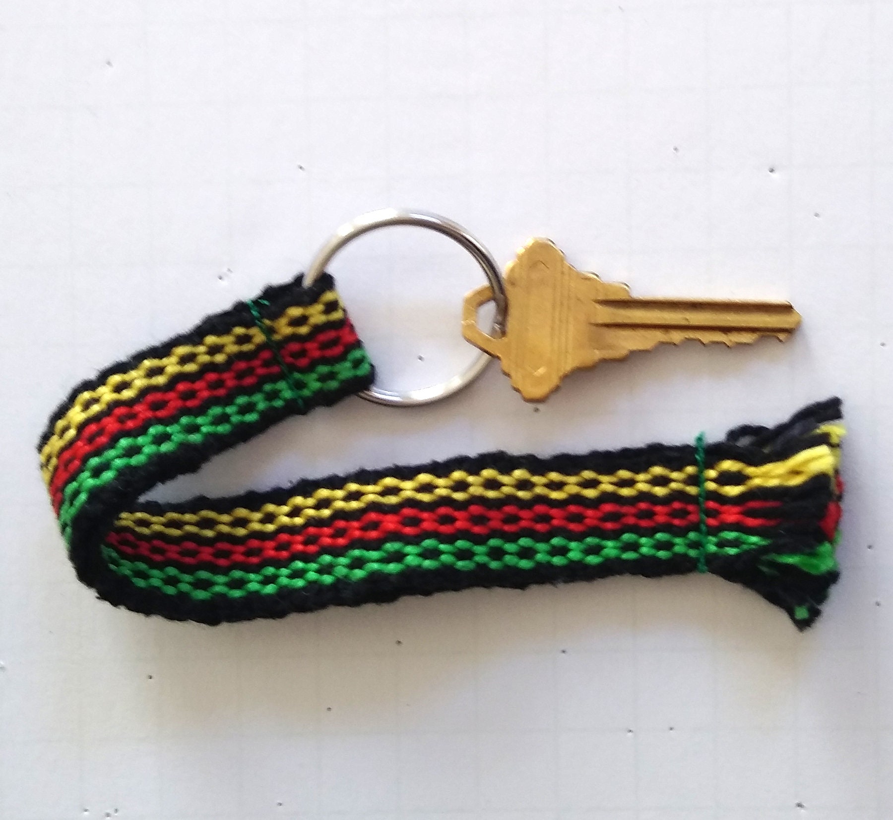 black stripe wrist strap woven
