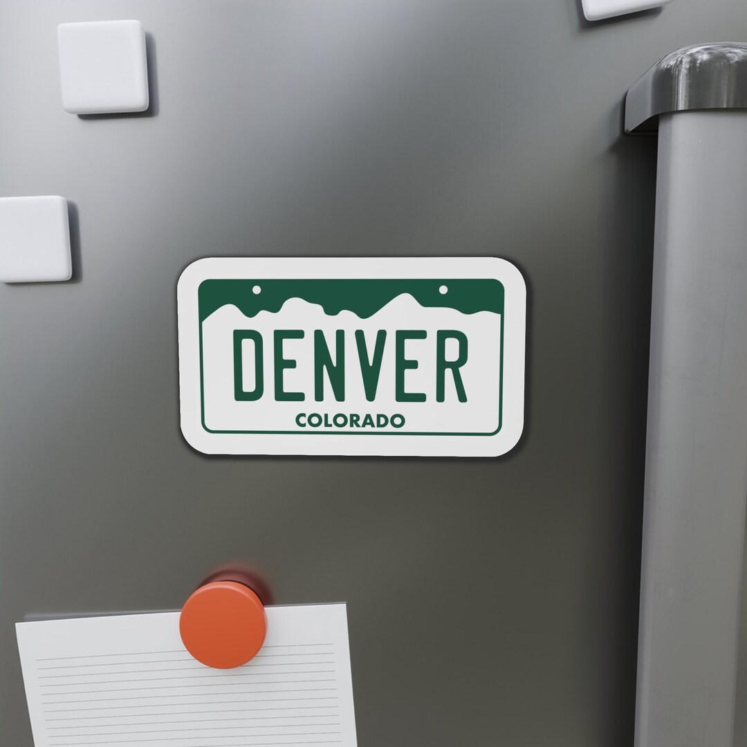 Denver Colorado License Plate - Die-cut Magnets - Cute Denver Gift ...