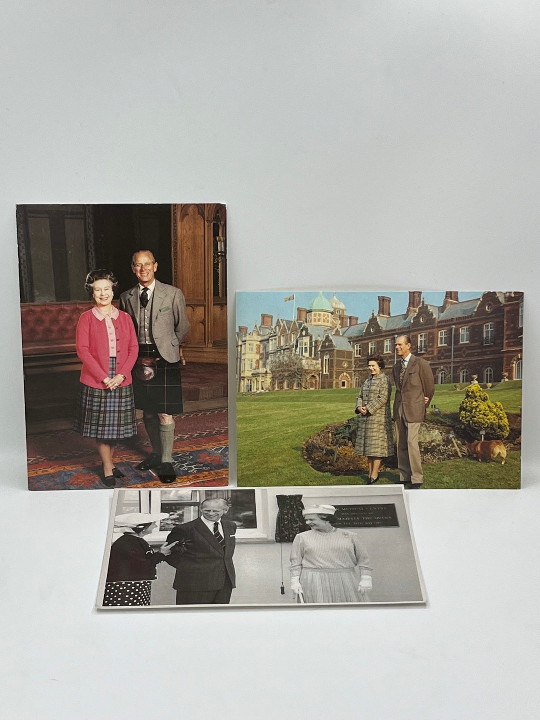 TRH Queen Elizabeth II and Prince Phillip - Set of 3 Postcards ...