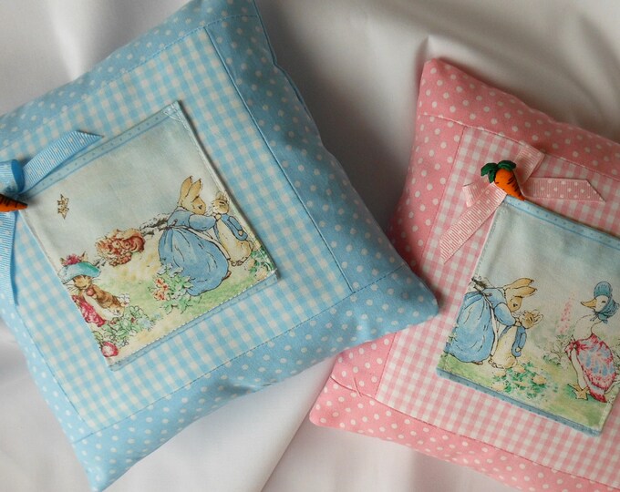 Peter Rabbit Pillow Beatrix Potter Fabric Jemima Puddle Duck Baby ...