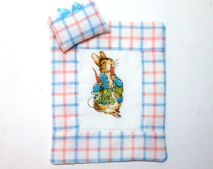 Beatrix Potter Peter Rabbit Dollhouse Baby Quilt & Pillow Set, for a ...
