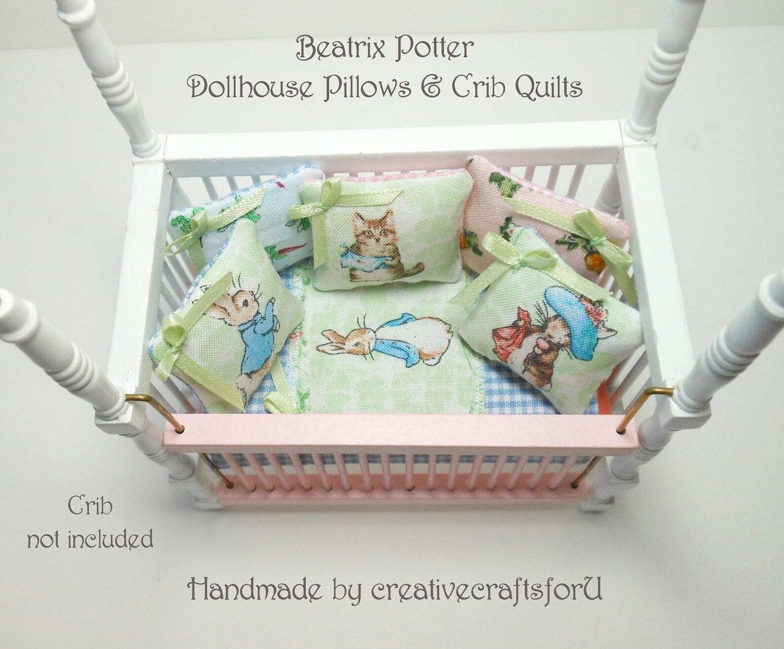 Beatrix Potter Dollhouse Baby Quilts, Baby Blankets, Peter Rabbit ...