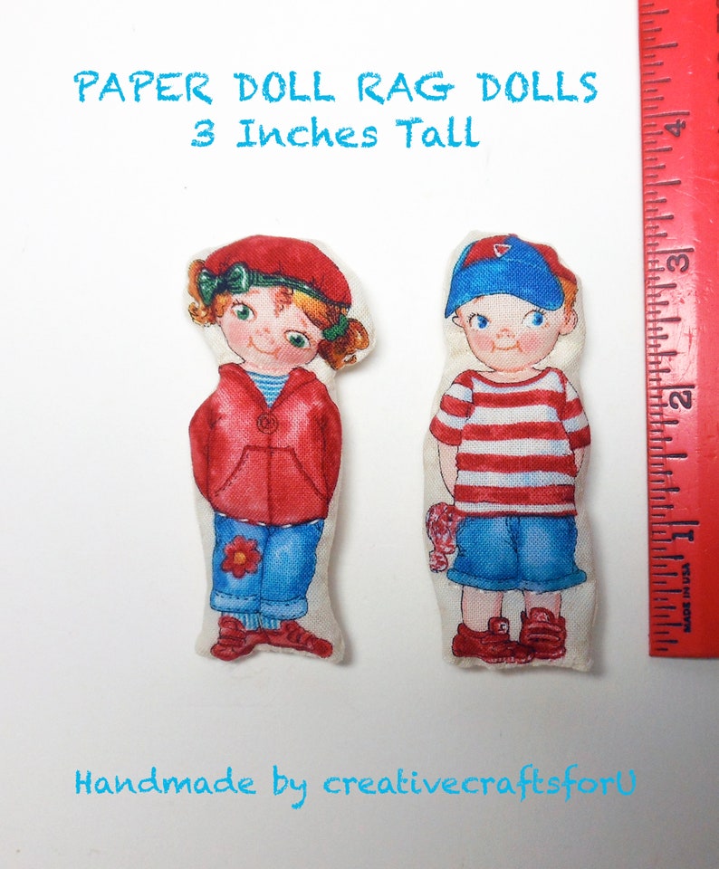 Dollhouse Rag Dolls 3 Rag Doll Tiny Rag Dolls Hand - Etsy