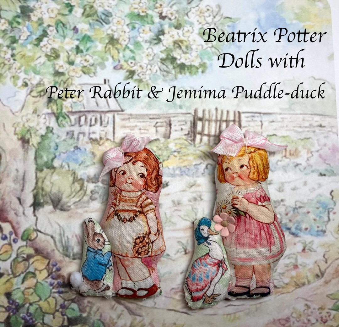 Peter Rabbit & Jemima Puddle-duck With Tiny Dolls, 2 3/4 Inches Tall ...