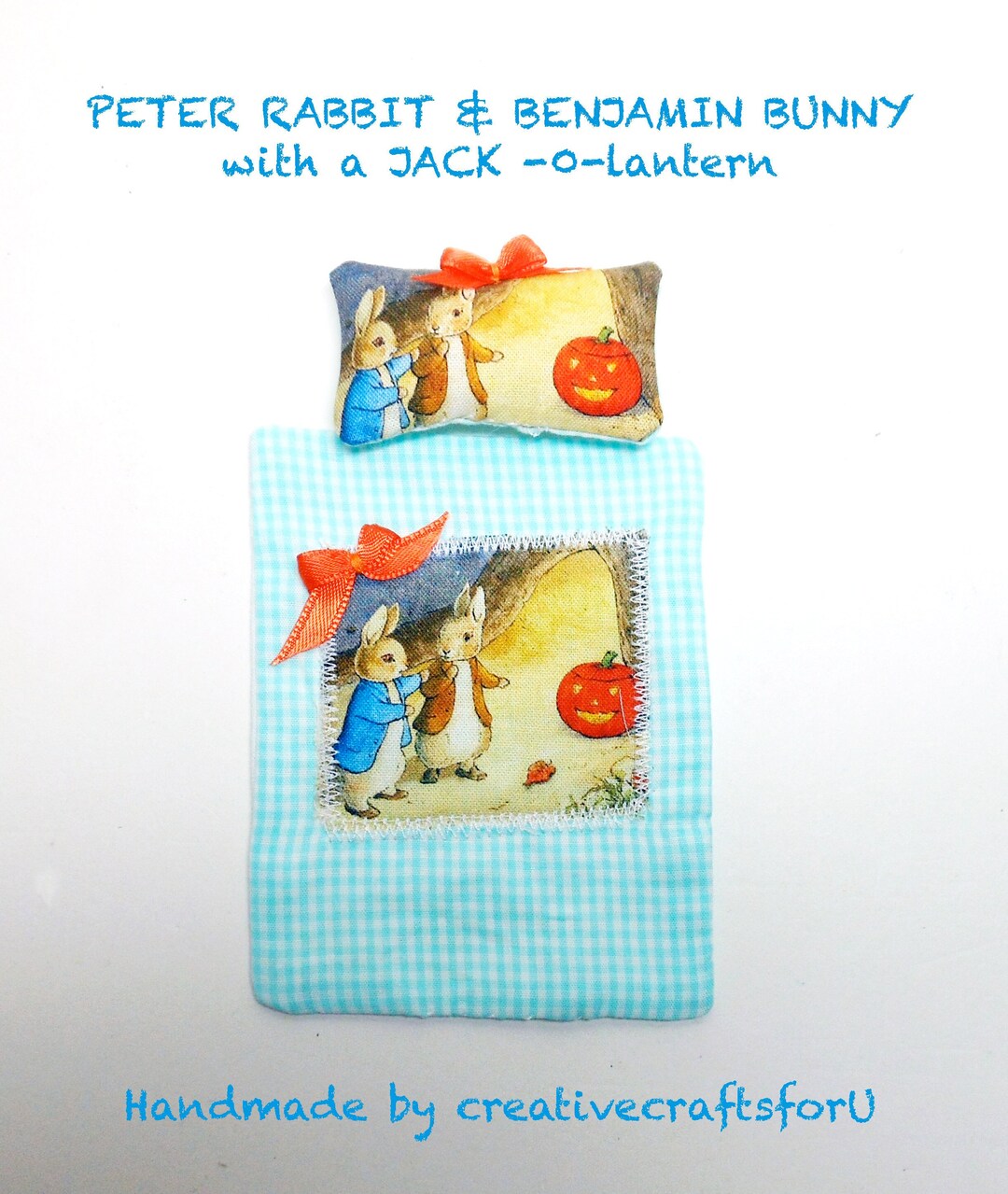 Peter Rabbit Benjamin Bunny Dollhouse Baby Blanket & Pillow - Etsy