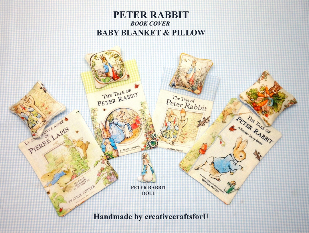 Peter Rabbit Dollhouse Baby Blanket & Pillow Set, Crib or Cradle, the ...