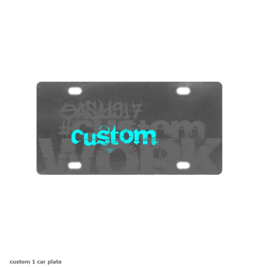 CUSTOM Metal License Plate for Car Tuning Sticker - Etsy