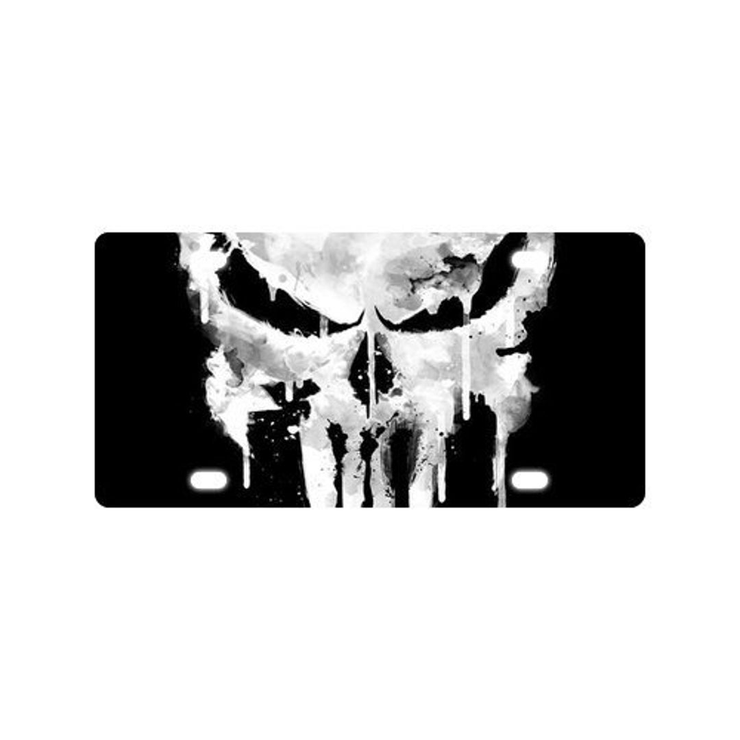 Punisher Art Metal License Plate for Car - Etsy