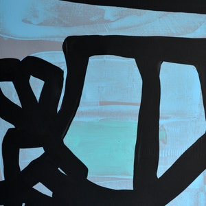 Sale-two Canvases Blue/grey/black LARGE 18"x24" Unstretched Canvas ...