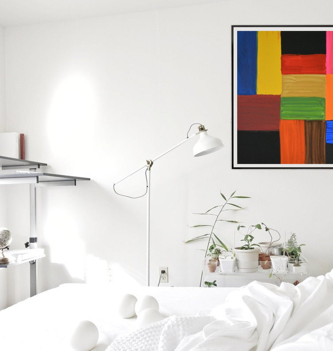 Color Blocks two Prints & Canvas Painting Large | Etsy